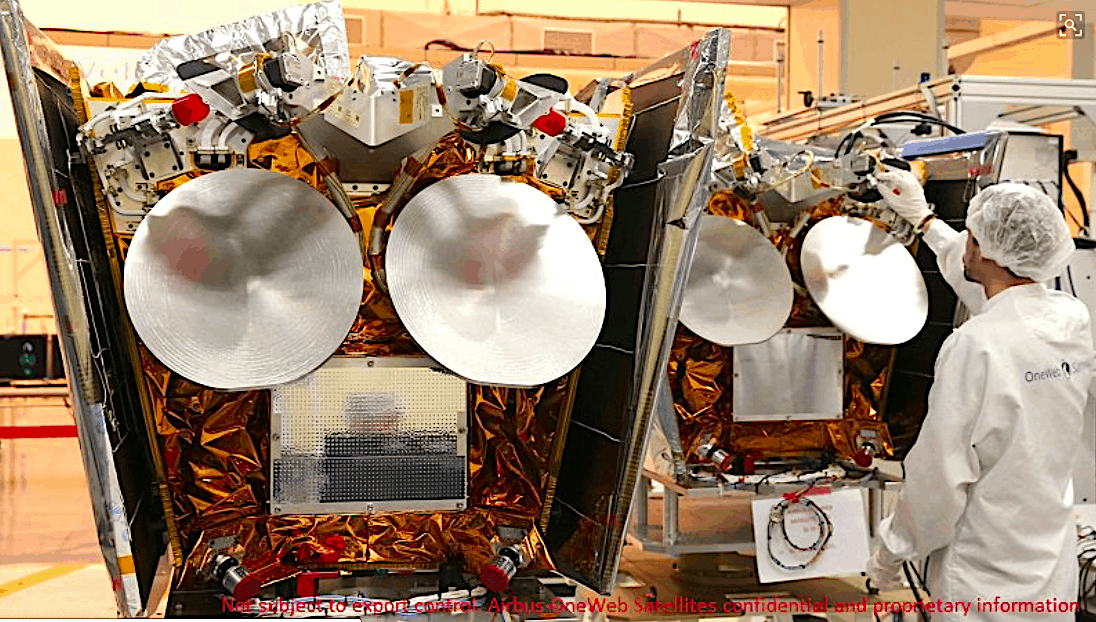 Airbus on OneWeb: First 6 satellites at launch site, we're on spec and ...